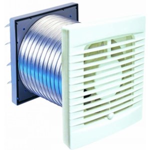 Manrose FAN0080 Classic XP125S 125mm Thru-Wall Extraction Fan Kit ...