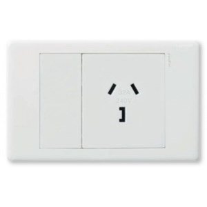 HPM Excel Life Single Horizontal 32Amp Unswitched Socket - Choose ...