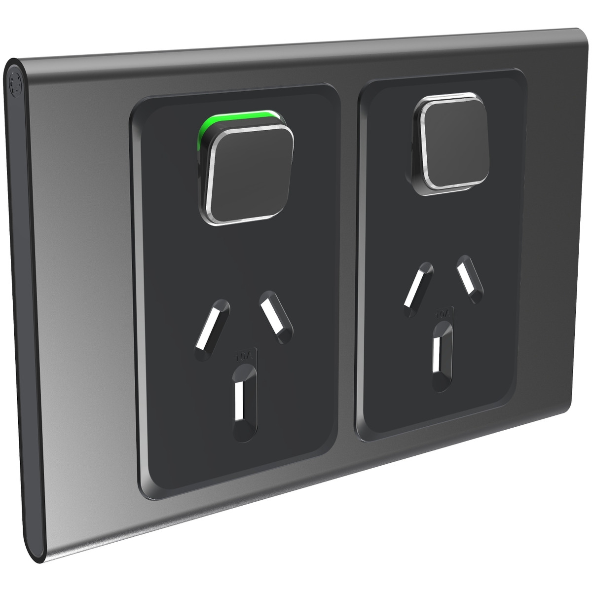 PDLS395C-SH - PDL Iconic Styl, cover frame, 2 switches & 2 sockets ...