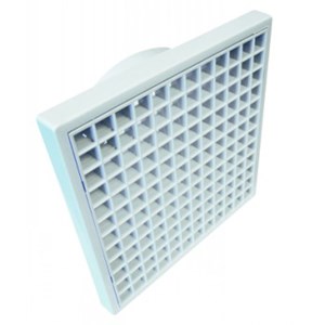 Manrose White Fixed Wall/Ceiling 125MM Eggcrate Grilles for the Soffit ...