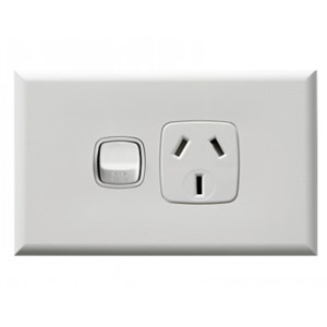 HPM Excel 15A Single Horizontal Socket - White HPMXLP787/15S ...