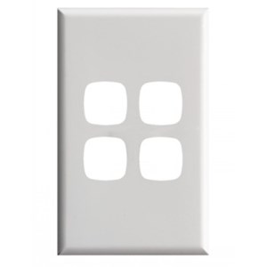 HPM Excel 4Gang Grid & Plate - White HPMXLP770/4GP | Electrical Direct ...