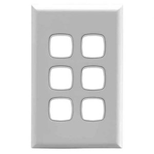 HPM Excel 6Gang Grid & Plate - White HPMXLP770/6GP | Electrical Direct ...