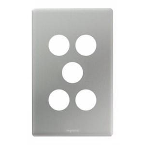Excel Life 5Gang Cover Plate - Choose Colour HPMED770/5PL | Electrical ...
