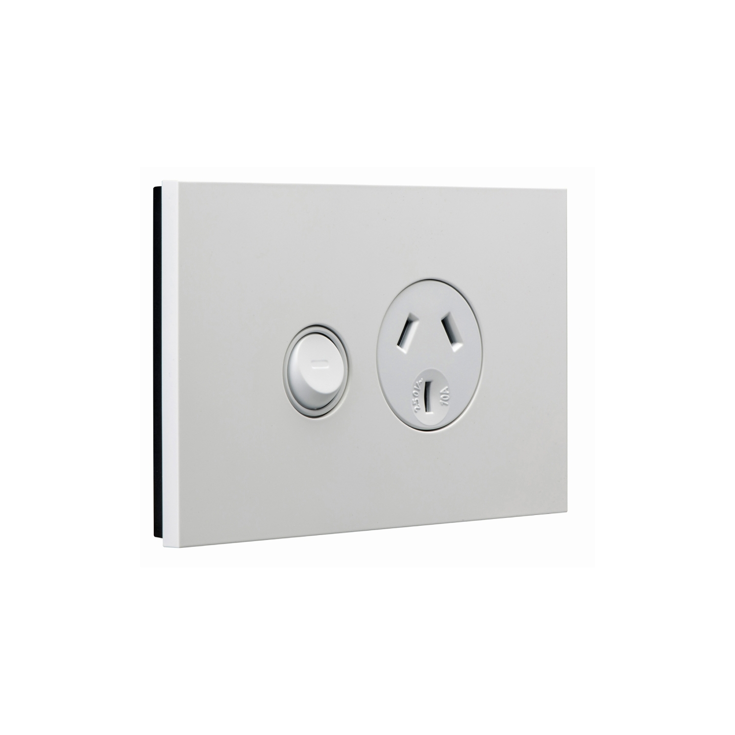 Clipsal Socket Outlet Saturn Zen - Single switched - Assembled ...