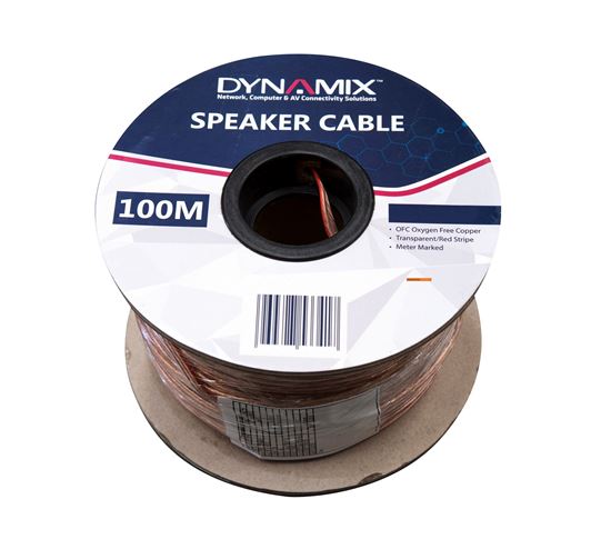 Clear 2Core 2.0mm Speaker cable 100Metre Drum DYNCA-SPK14-100 ...