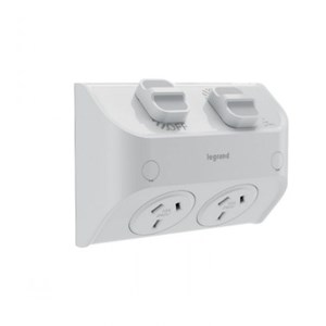 HPM Aqua Life Double 10Amp Flush Mount Socket - Choose Colour HPMWLF777 ...